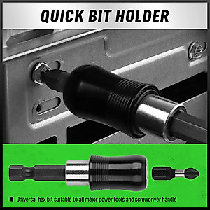 SWANLAKE 23-Piece Hex Head Allen Wrench Drill Bit Set, S2 Steel, Metric & SAE Hex Bit Set, 2.3" Long, Magnetic Tips.