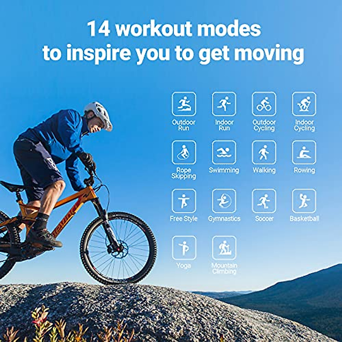 Ticwatch GTH smartwatch 24H Skin Temperature Measurement Blood Oxygen 24H Heart Rate Monitoring Sleep Tracking 5ATM Water Resistant Rating Stress Tracking 10 Days Battery Life Smart Watch