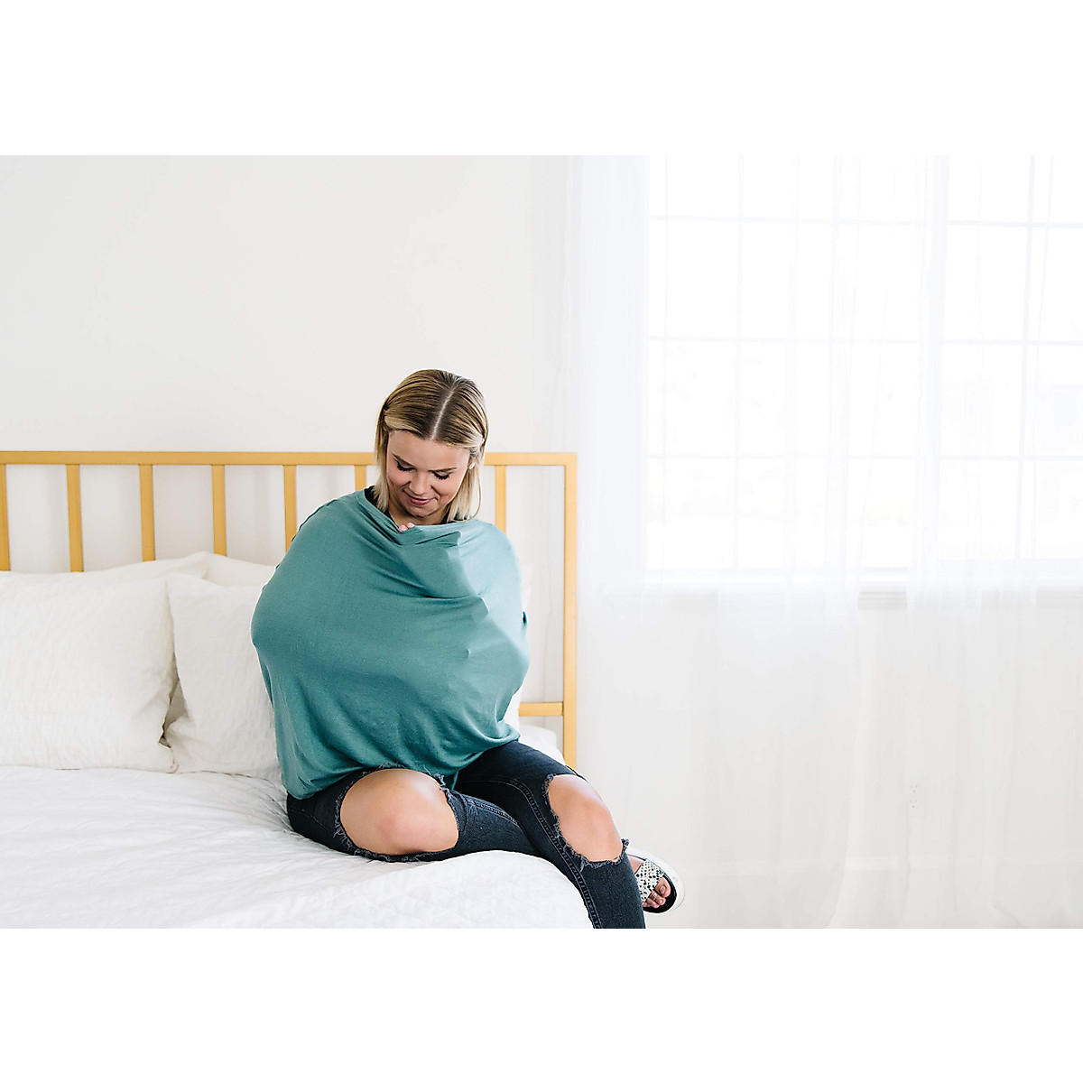 Copper Pearl Multi-Use Cover: Car Seat Covers, Nursing Cover, and Stroller Cover for Sun - Stretchy Fabric, All-Season Use, Stylish Designs, Easy Access for Moms - Journey