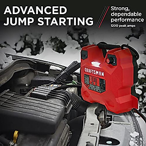 CRAFTSMAN CMXCESM256 1200 Peak Amp Jump Starter and Portable Power Station