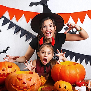 7200pcs Halloween Clay Beads Bracelet Making Kit, 10 Orange Purple Black Halloween Beads for Jewelry Making, Friendship Bracelet Kit Halloween Decorations Party Favors Crafts Gift for Women Adults