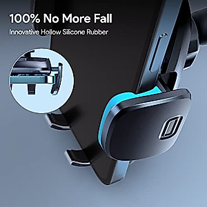 TICILFO Car Phone Holder Mount [Flexible Gooseneck Long Arm] Phone Mount for Car Holder Dashboard Windshield [Washable Strong Suction Cup] Cell Phone Holder Car Mount (Black) (Black)