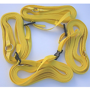 Home Court 1-inch Adjustable 8-meter Grass Setup Boundary - M817AG (Yellow)