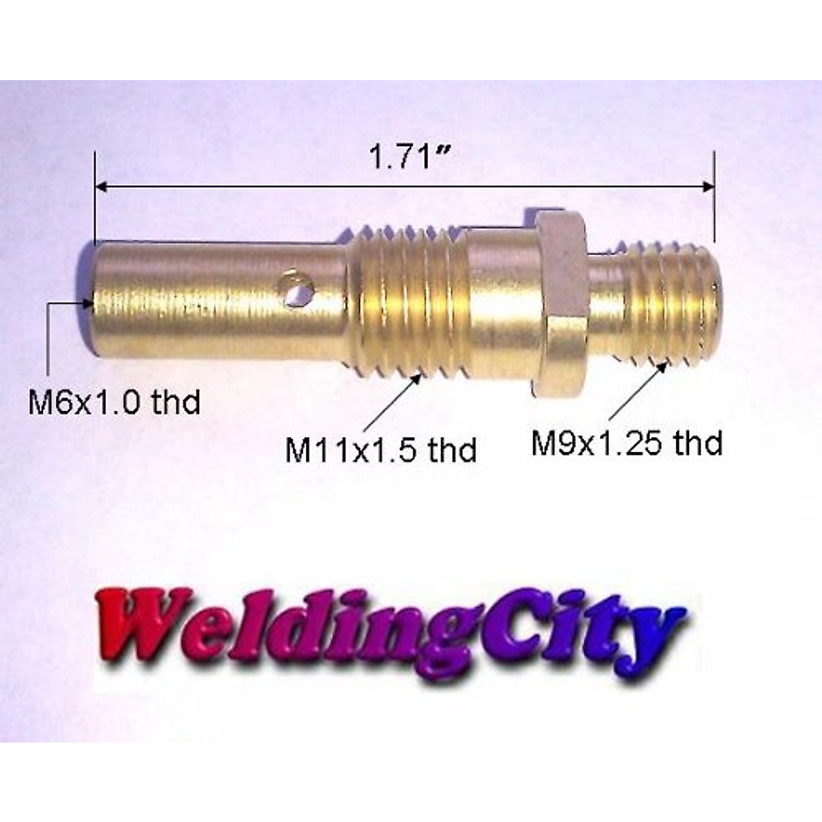 WeldingCity 5-pcs Gas Diffusers 35-50 for Lincoln Magnum and Tweco Mini/#1 100-180 Amp MIG Welding Guns