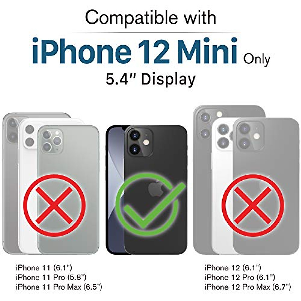 VENA Wallet Case Compatible with Apple iPhone 12 Mini (5.4-inch), vCommute (Military Grade Drop Protection) Flip Leather Cover Card Slot Holder with Kickstand Space Gray