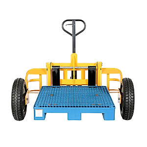 Vestil ALL-T-HD Heavy Duty All Terrain Pallet Truck, 2500 lbs Capacity, 32" Length x 12" - 26-3/4" Width Fork