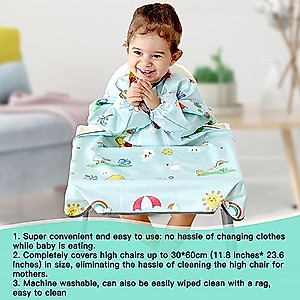 PewinGo Weaning Bib & BLW Attaches and Fully Cover to Baby Highchair, Long Sleeves Bib with Waterproof, Comfortable,Machine Washable, Suitable for Baby Infant -Grey,Toddler Bib