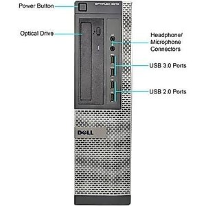 Dell Optiplex 7010 SFF Premium Business Desktop PC, Intel Core i7 Processor, 8GB DDR3 RAM, 500GB HDD, DVD/-RW, Radeon 7470 Graphics, Windows 10 (Renewed)