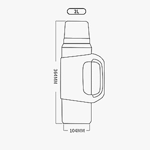 MMLLZEL 316 Stainless Steel Outdoor Thermos Large Capacity Portable Double Wall Vacuum Flask Insulated Tumbler 48 Hour (Color : D)