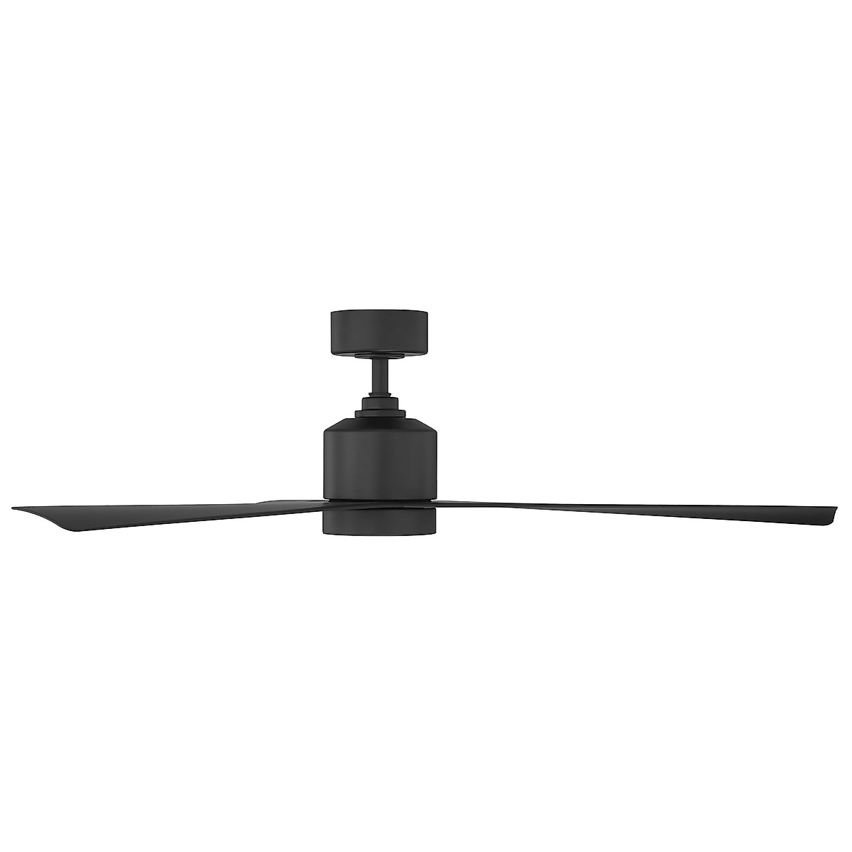 Lotus Smart Indoor and Outdoor 3-Blade Ceiling Fan 54in Matte Black with 3000K LED Light Kit and Remote Control works with Alexa, Google Assistant, Samsung Things, and iOS or Android App