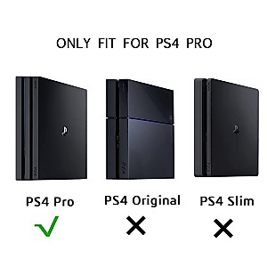 Monzlteck Wall Mount for PS-4 pro,Near or Behind TV, Space Saving,Easy to Install