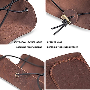 Perogen Archery Arm Guards ，Adjustable Leather armguard Protective for Adults Youth Bow Shooting Hunting Practice