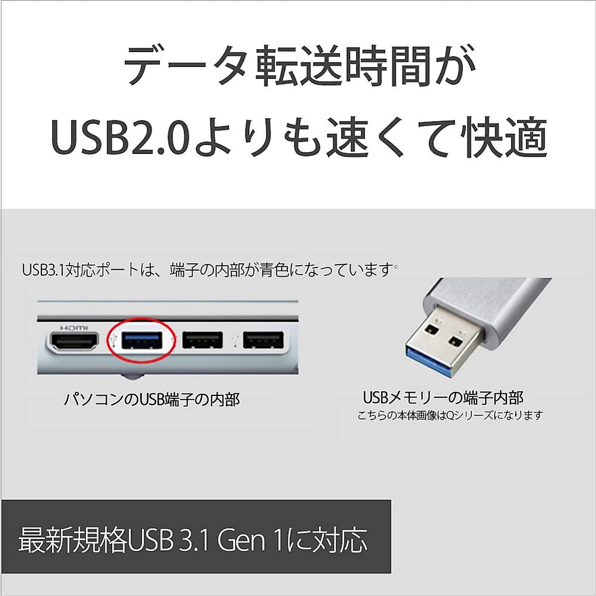 Sony 64GB MicroVault U-Series USB Flash Drive (USM64GU/B)