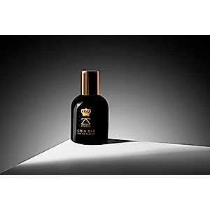 ZOUSZ Gold Oud Eau De Parfum - Earthy Oud Perfume with Raspberry, Cinnamon and Soft Musk - A Hypnotic Rich Scent 50mL