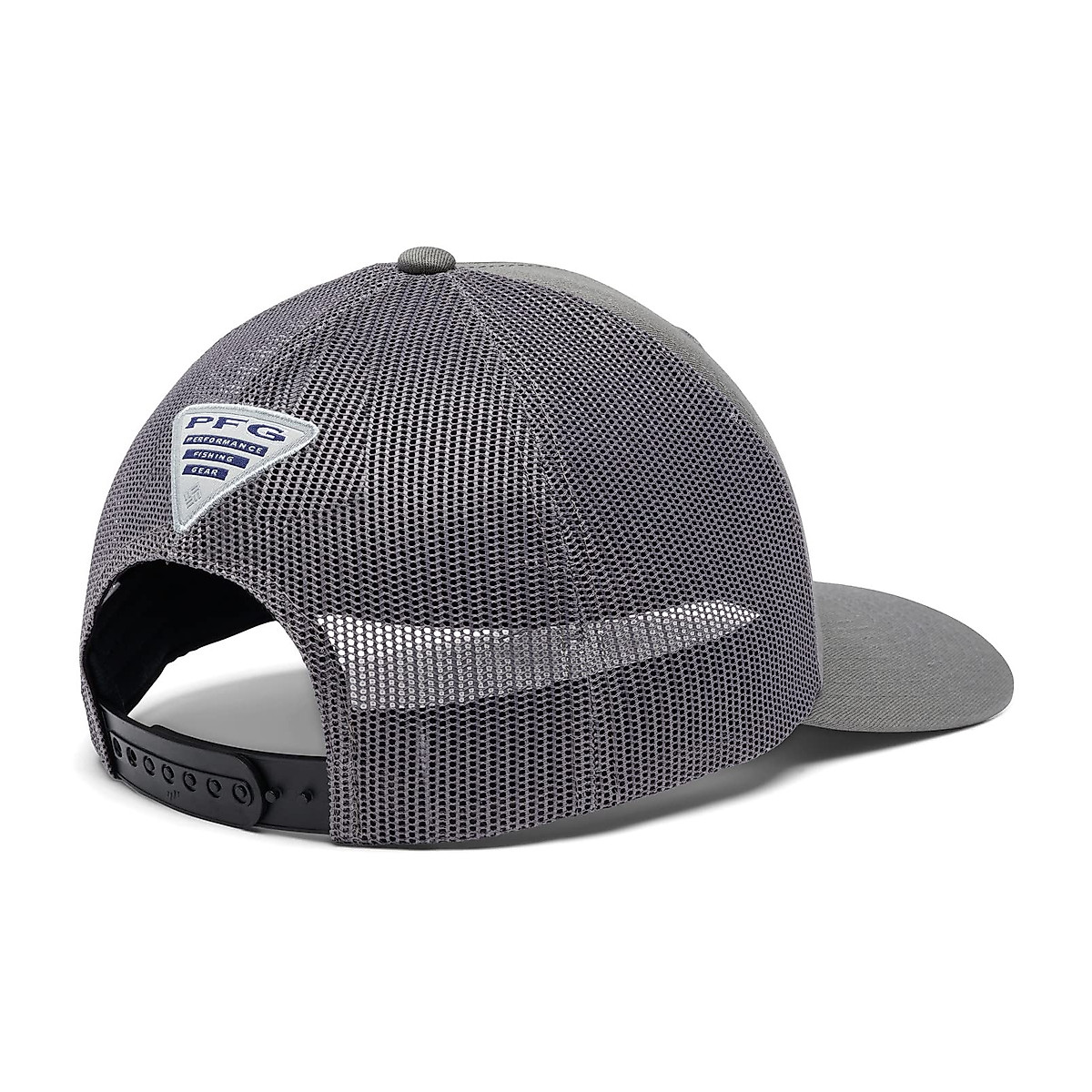 Columbia Unisex PFG Mesh Snap Back Ball Cap, Titanium/Black/Hook, One Size