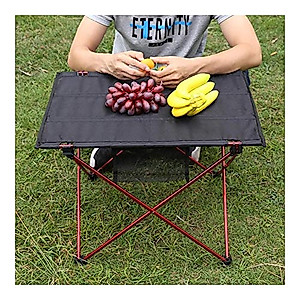 TRENTSNOOK Exquisite Camping Stool Outdoor Table Ultralight Portable Folding Table Camping Picnic Table Outdoor Barbecue Fishing Chairs Folding Desk (Color : Table)