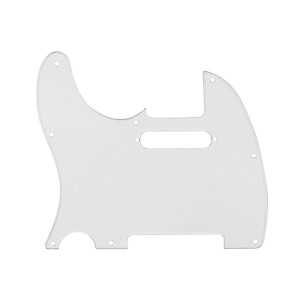 FLEOR 8 Hole TL Pickguard Scratch Plate with Pickguard Screws Set Fit USA/MX Standard TL Style Pickguard Replacement, 1Ply Transparent