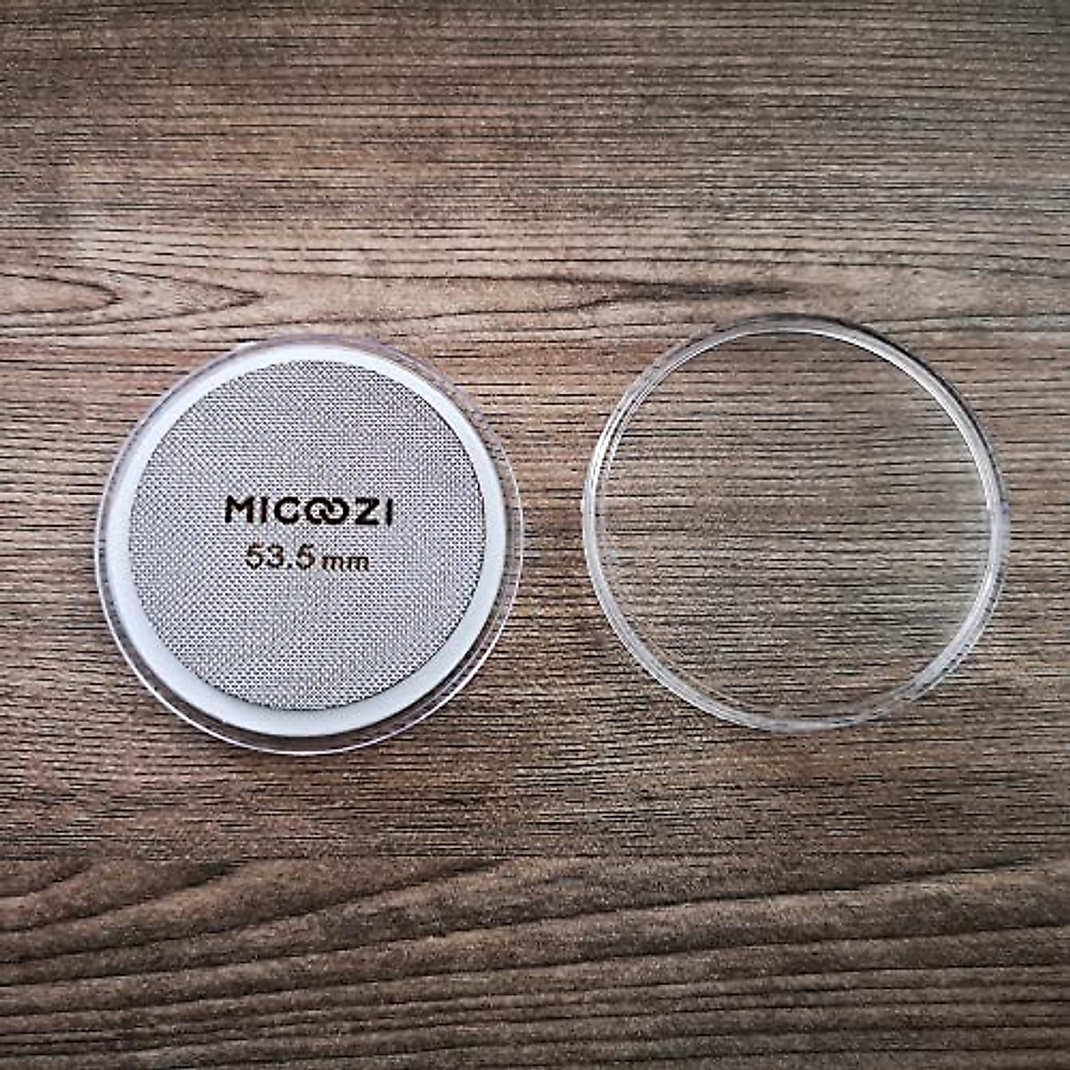 53.5mm Espresso Puck Screen, Reusable 1.7mm Thickness 100μm Stainless Steel Professional Barista Coffee Filter Mesh Plate for Espresso Portafilter Filter Basket (53.5mm)