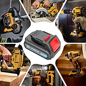 Nicetoro Replacement Battery for Dewalt 20V Battery 3.0Ah, Compatible with Dewalt DCB203 DCD/DCF/DCG Series Lithium Ion Batteries