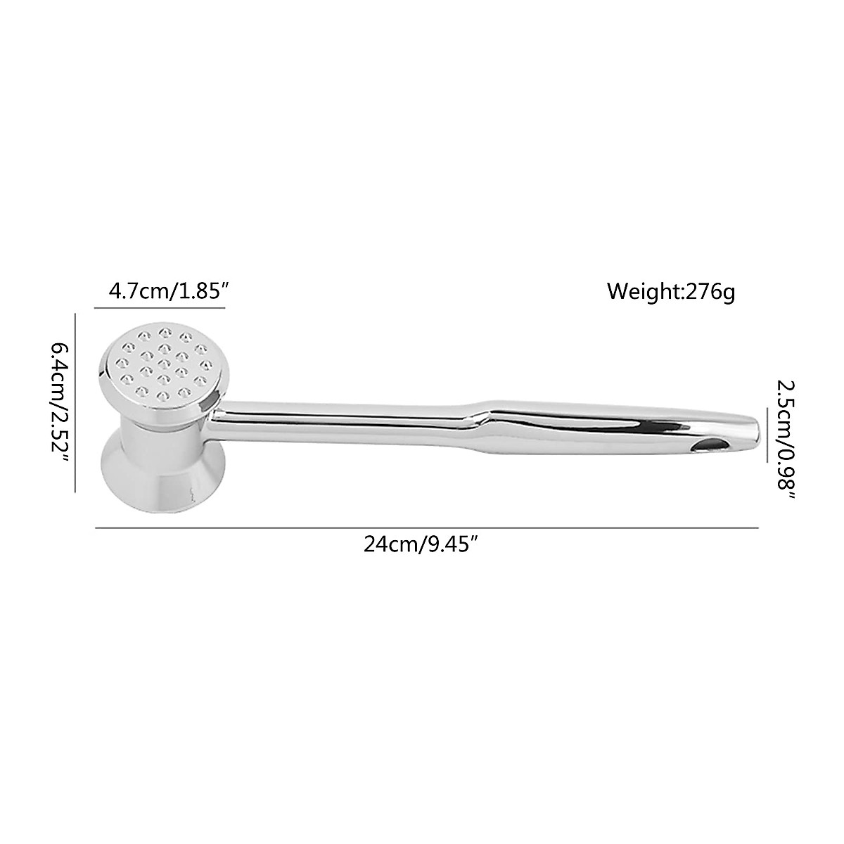 Household Stainless Steel Loose Beef Mace Steak Tender Meat Beat Hammer Kitchen Meat Hammer Meat Tenderizer Meat Hammer Dishwasher Safe Tenderizer Cooking Utensils