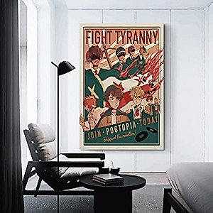 NIUBB Dream SMP Pogtopia GerHom Poster Canvas 90s Wall Art Room Aesthetic Posters Gift 16x24inch(40x60cm)