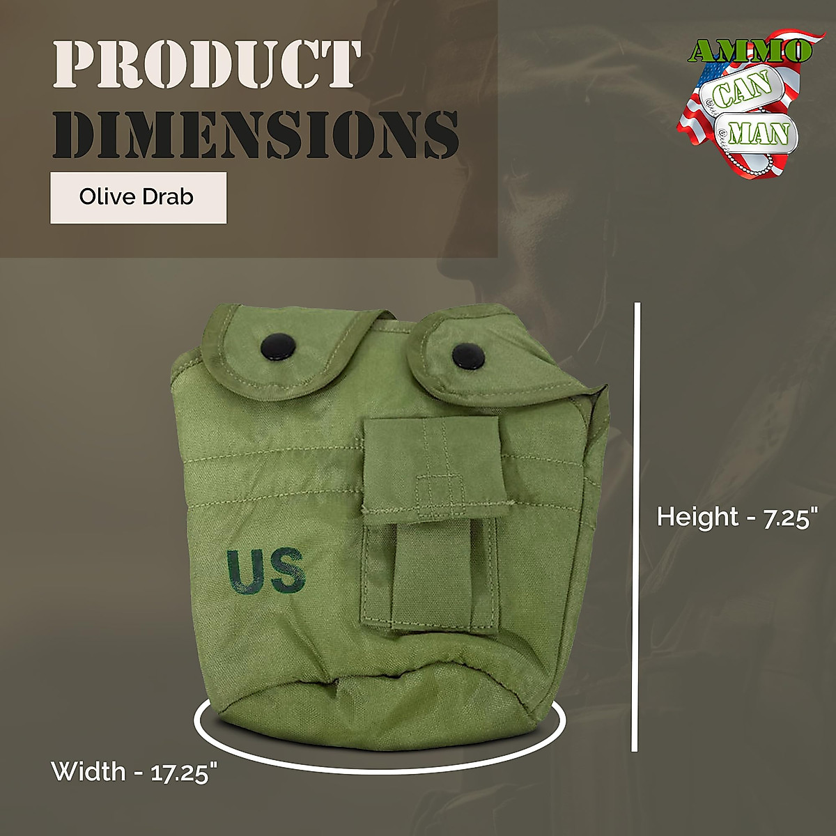 Genuine Gi Canteen Cover - Od