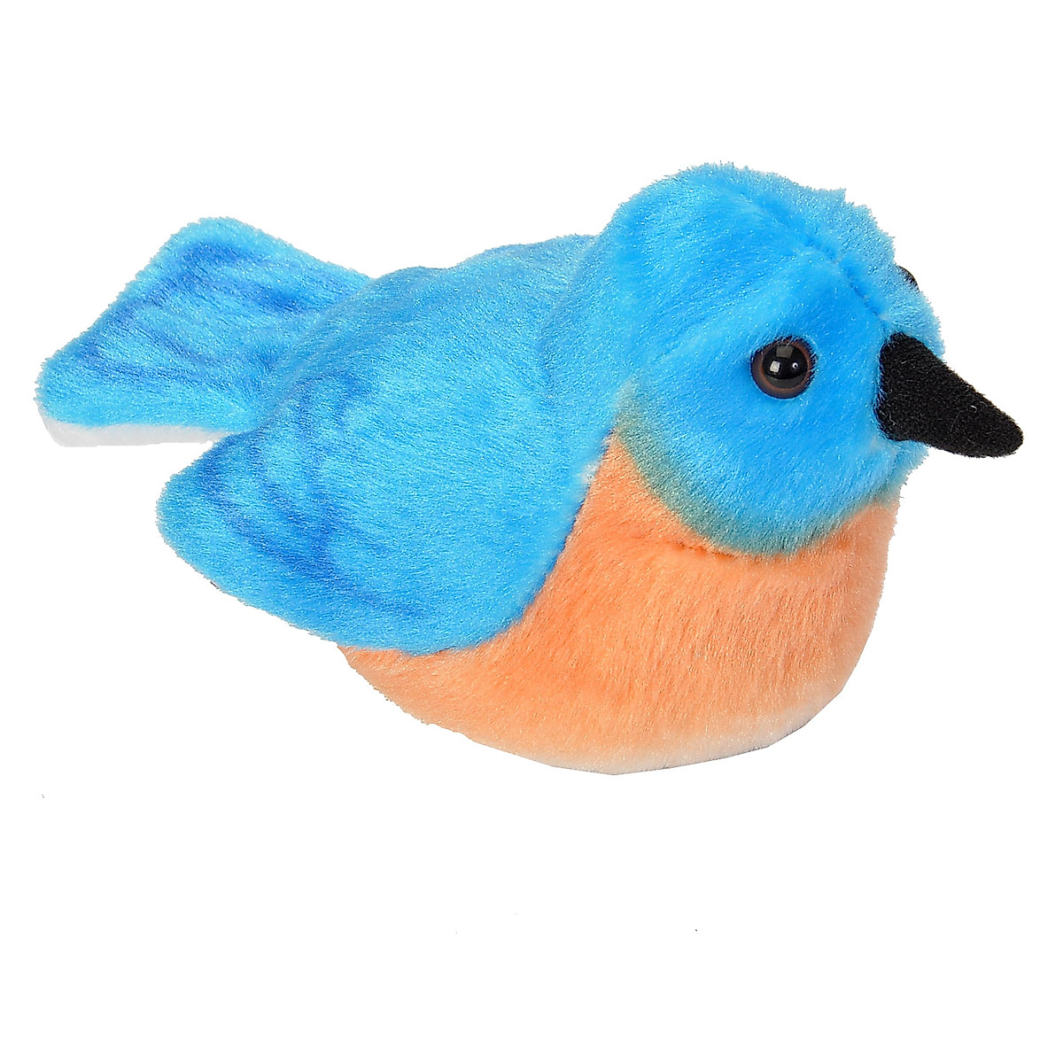 Wild Republic Audubon Birds Eastern Bluebird Plush with Authentic Bird Sound, Stuffed Animal, Bird Toys for Kids and Birders