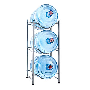 Vasitelan 3-Tier Water Cooler Jug Rack, 5 Gallon Detachable Water Bottle Holder for Kitchen, Office, Home