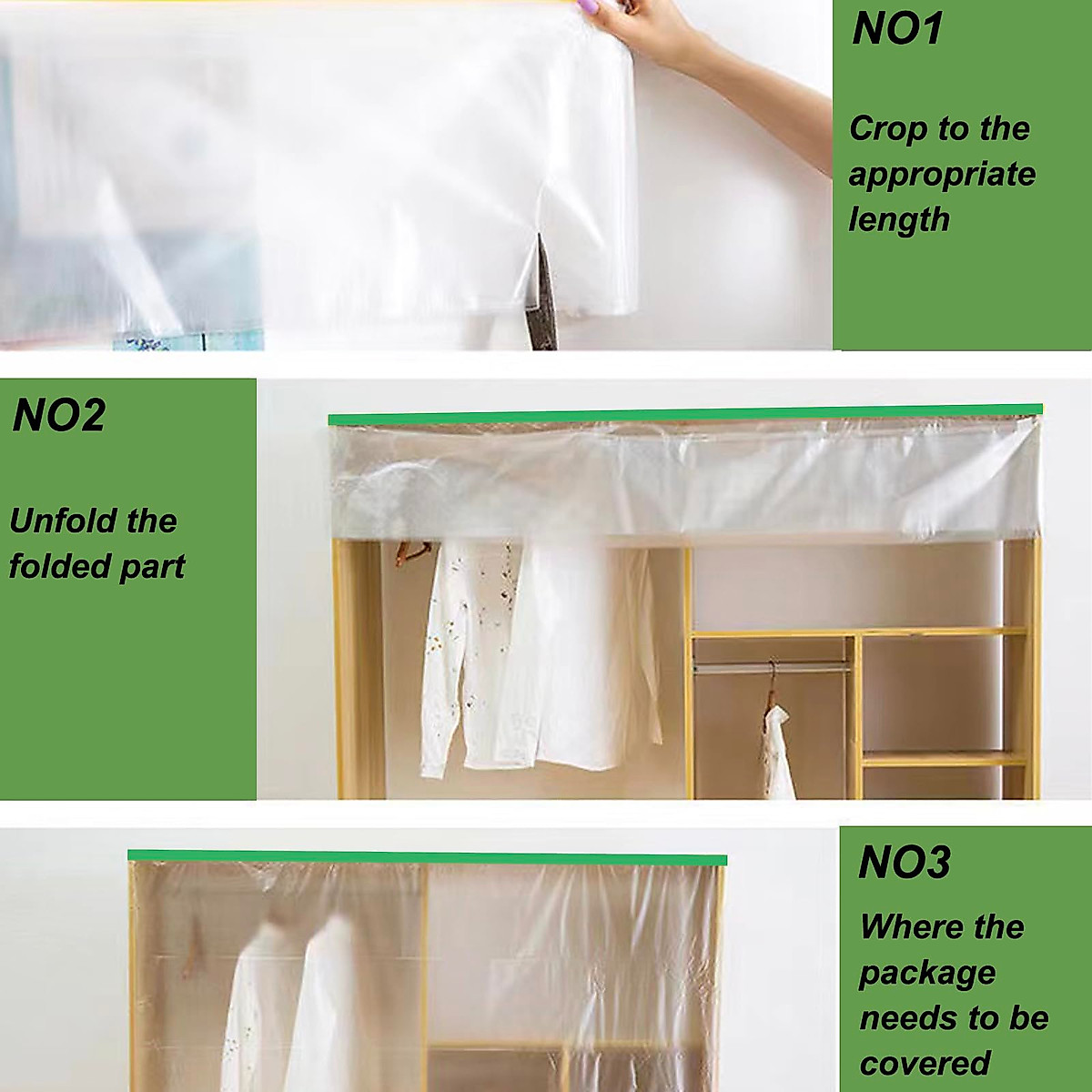 PidmFoy Pre-Taped Drop Film, Pre-Taped Masking Film, 59'' x 65ft Updated Tape and Drape - Optimal for Various Painting Projects, Interior Coating, Covering Baseboards, and Furniture Protection