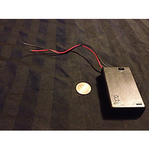 New 3 AAA 3a Battery 4.5v Holder Box Case with Switch 6'' Lead Black B7