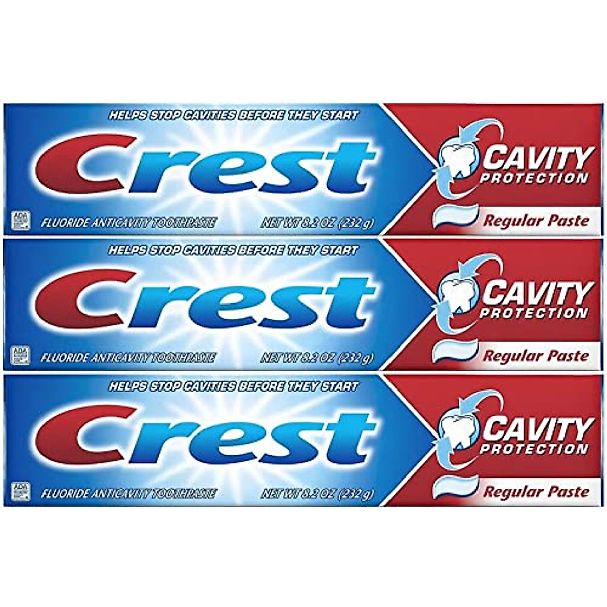 Crest Toothpaste Cavity Protection Regular (Pack of 3)