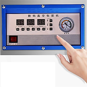 Vacuum Sealer Machine, Commercial Desktop Food Chamber Vacuum Sealer System Food Saver Sealing Machine Storage Packer 110V 360W