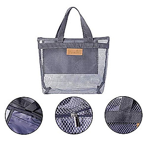 2 Pack Mesh Shower Caddy Shower Tote Bag with 8 Mesh Storage Pockets Shower Caddy Bag Bath Organizer for College dorms Gym Shower Swimming Travel and Daily (Blue)