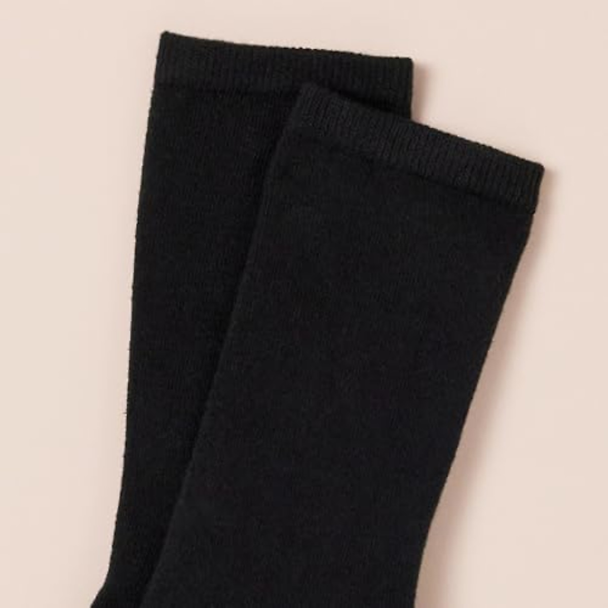 Amazon Essentials Women's Casual Crew Socks, 6 Pairs, Black, 8-12