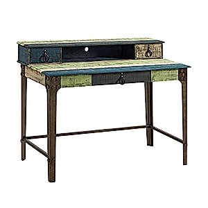 Powell Furniture Calypso Desk, Wood with Multi Color Accents, , 46.75 x 37 x 23.13
