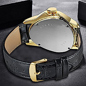BOSNI Triangle Men Mechanical Wristwatches Luxury Golden Dial Automatic Watch Men Skeleton Wrist Watches
