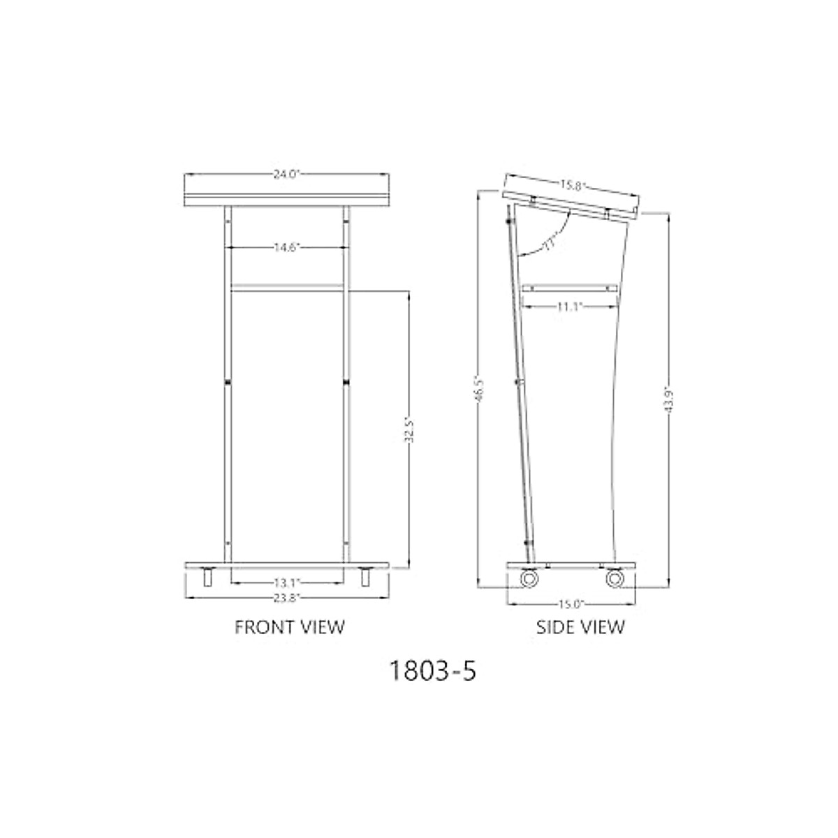 Acrylic Church Podium Pulpit Debate Conference Lectern Plexiglass Lucite Black Wood Shelf Cup Holder on Wheels with Prayer Hand and Cross Plaque 1803-5-BLACK+12152-NPF