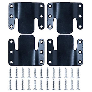 LazyMe Universal Sectional Sofa Interlocking Sofa Connector Bracket with Hardware- 2 Sets, 4 Piece