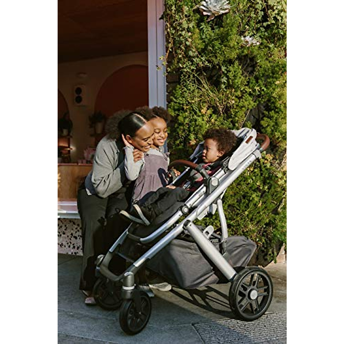 Vista V2 Stroller - Stella (Grey Brushed Melange/Silver/Chestnut Leather)