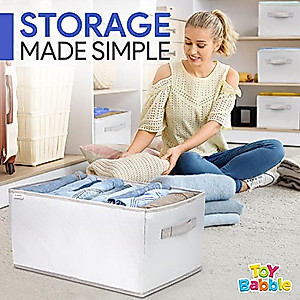 Clothes Organizer for Folded Clothes - Extra Large 9 Grids, Premium Upgraded Wardrobe Clothes Organizer with Handles, Pants organizer for closet. Foldable Jeans Organizer for Closet, tshirt organizer.