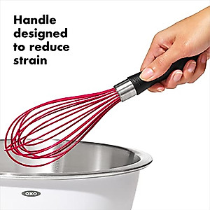 OXO Good Grips 9-Inch Silicone Whisk - Red