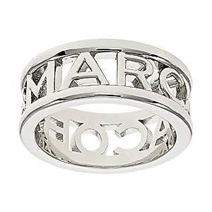 Marc Jacobs Logo Metal Ring Silver 9