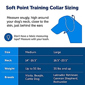 PetSafe Soft Point Training Collar - Helps Stop Pulling - Safer Than Prong or Choke Collars - Teaches Better Leash Manners - No Pull Training Collar with Rubber Points for Dogs - Large, Black
