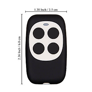 XIHADA Universal Garage Door Opener Remote Universal Gate Remote Control Homelink Key Fob Cloning Programmable Learning 4-Buttons Multi Frequency 280MHZ-868MHZ (1 PC, White 3)