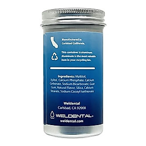 WELdental Chew Brush Smile Toothpaste Tablets 120 Count, Peppermint