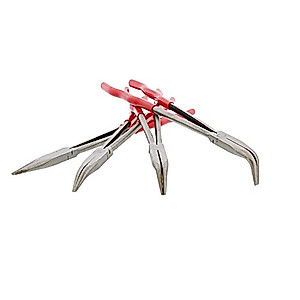 ABN Needle Nose 16in Plier 4-Piece Set – Long Reach 90-Degree Angle, 45-Degree Angle, Straight, and Curved Pliers