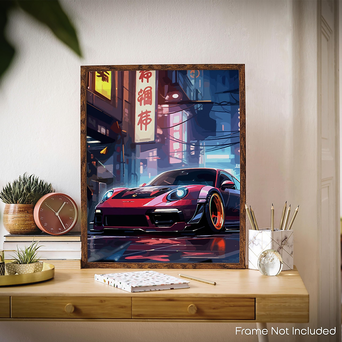 Inspirational Wall Art Co. - Racing | 2023 Porsche 911 - Car Posters for Boys Room - Car Wall Decor - Car Room Decor - Car Posters for Men | 11x14 Inches Unframed