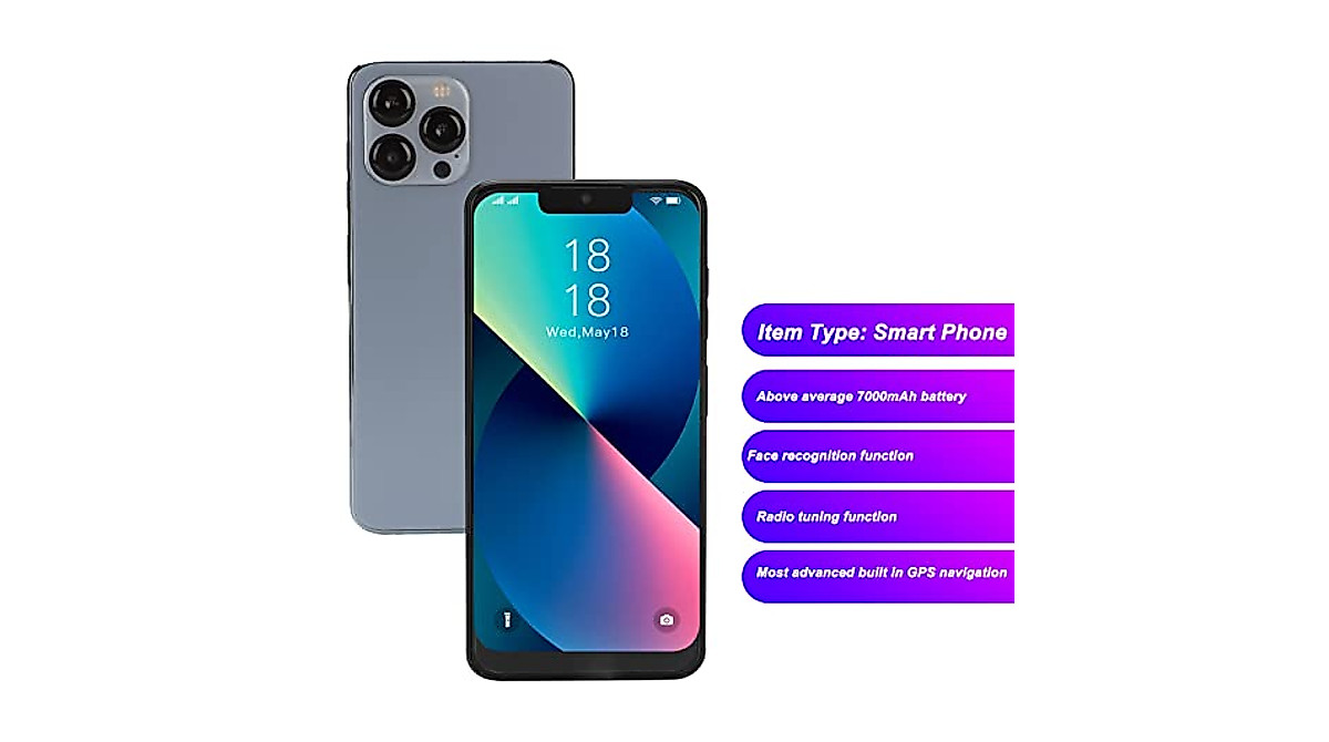 Hilitand iP13 Pro - Unlocked 6.2" Smartphone | 7000mAh Battery