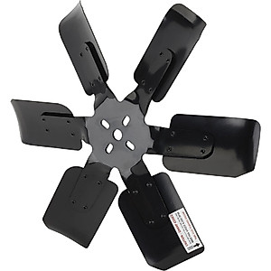 Speedway Motors Steel Cooling Fan, 15 Inch - Non-Flex Blades for Optimal Cooling - Ideal for Race Applications - Fits Most V8 Water Pumps - Sold Individually