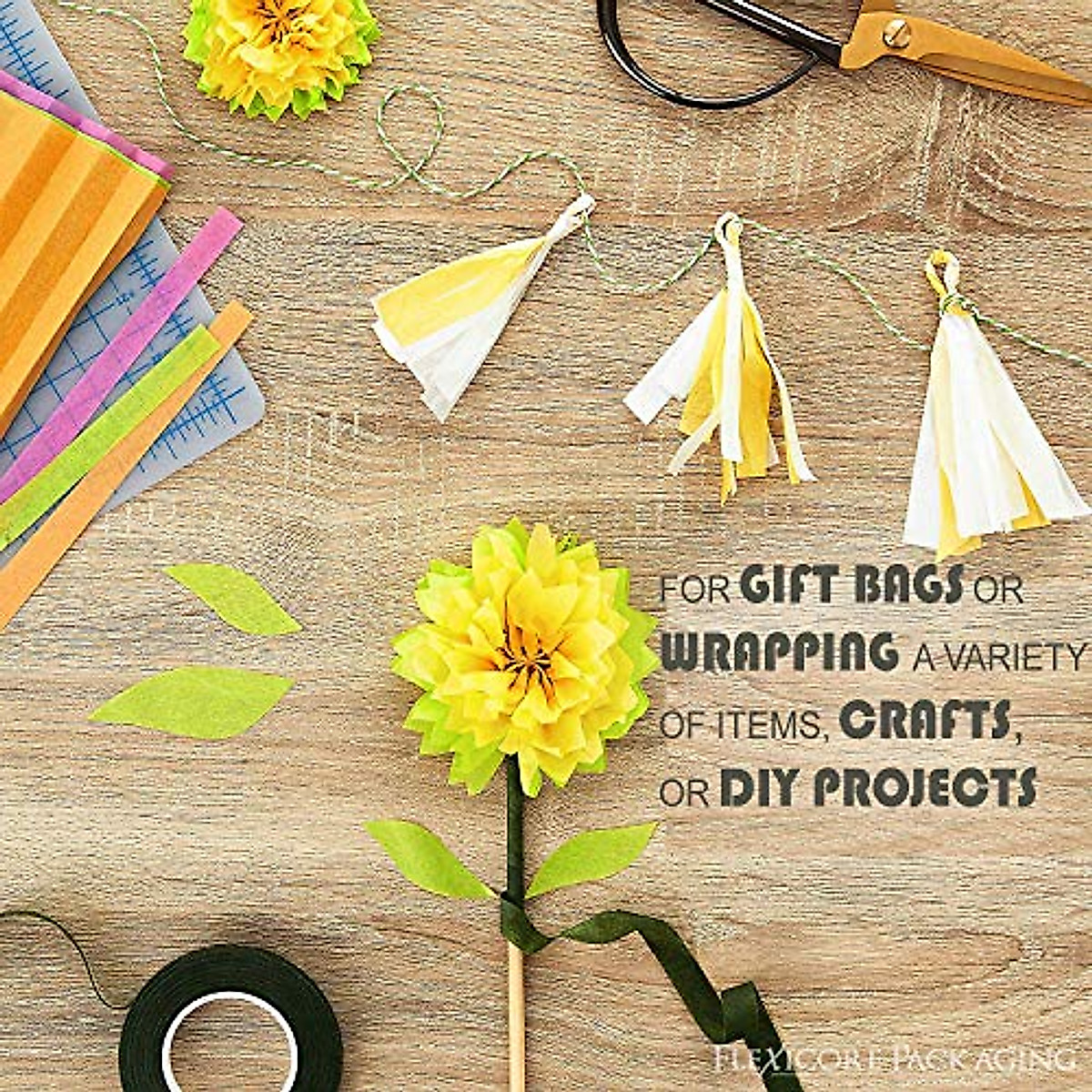 Flexicore Packaging | Gift Wrap Tissue Paper | Size: 15x20 | Acid Free (Blue, 100 Sheets)